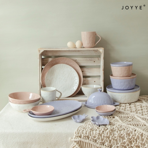 The Pink and Purple Debossed Cookware Collection by Joyye